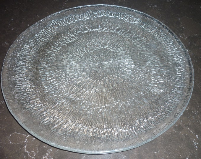 Iittala SOLARIS Very Large 35cm Glass Platter Designed by Tapio ...