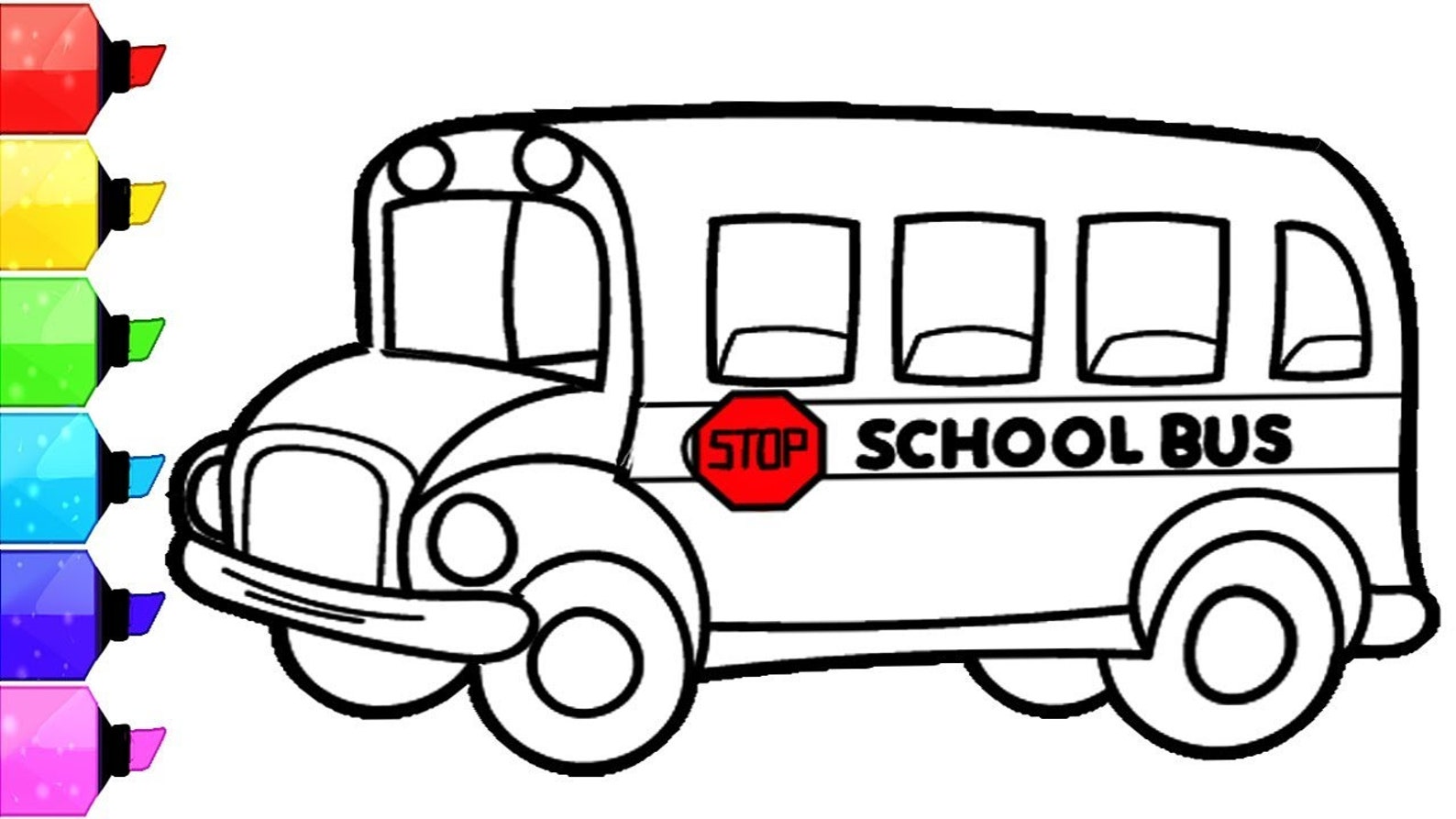 32 Bus Coloring Pages - Etsy