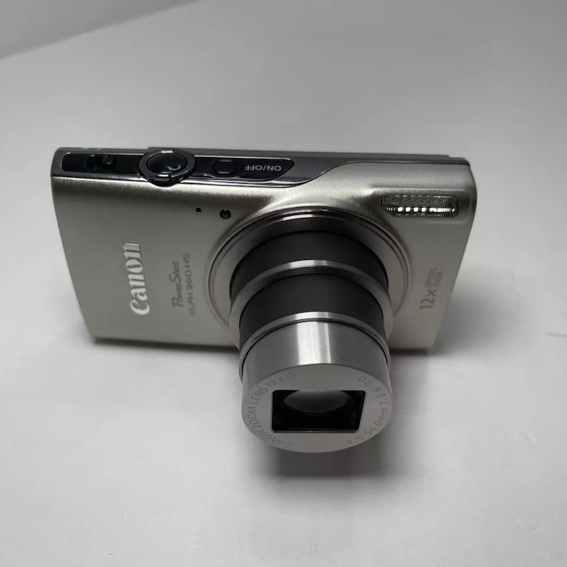Canon Powershot ELPH 360 HS 20.2MP Digital Camera 12x Zoom Wifi Silver ...