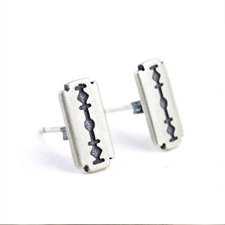 Gothic Blade Strling Silber Ohrringe | Etsy