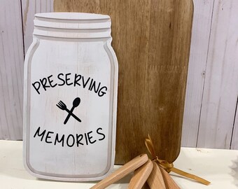 Wood Mason Jar Sign - Etsy