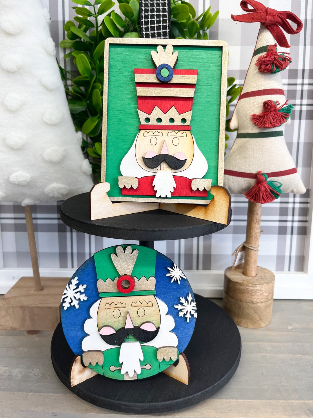 Nutcracker Mini Signs, Christmas, Tier Tray Decor, Wood Decor - Etsy