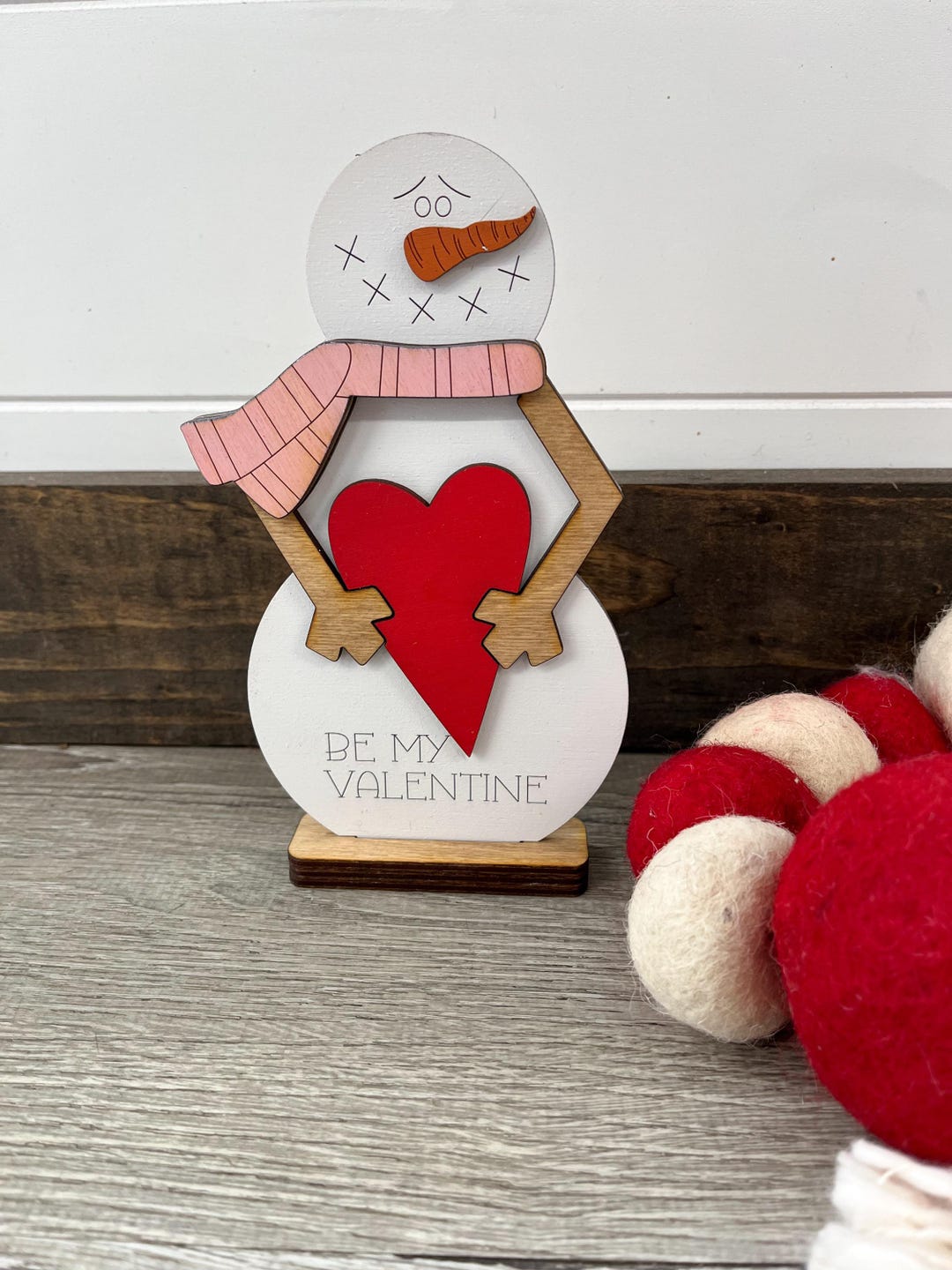 Valentine’s Snowman, Be My Valentine, Valentine’s Day Decor, Tier Tray ...