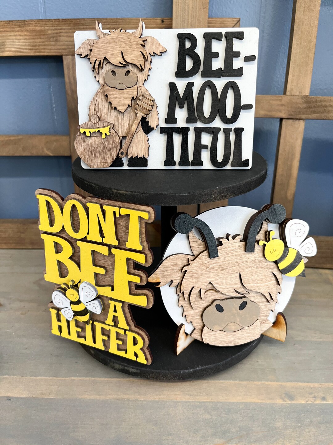 Fluffy Cow Bee Signs, Highland Cow, Don’t Be a Heifer, Bees, Summer ...