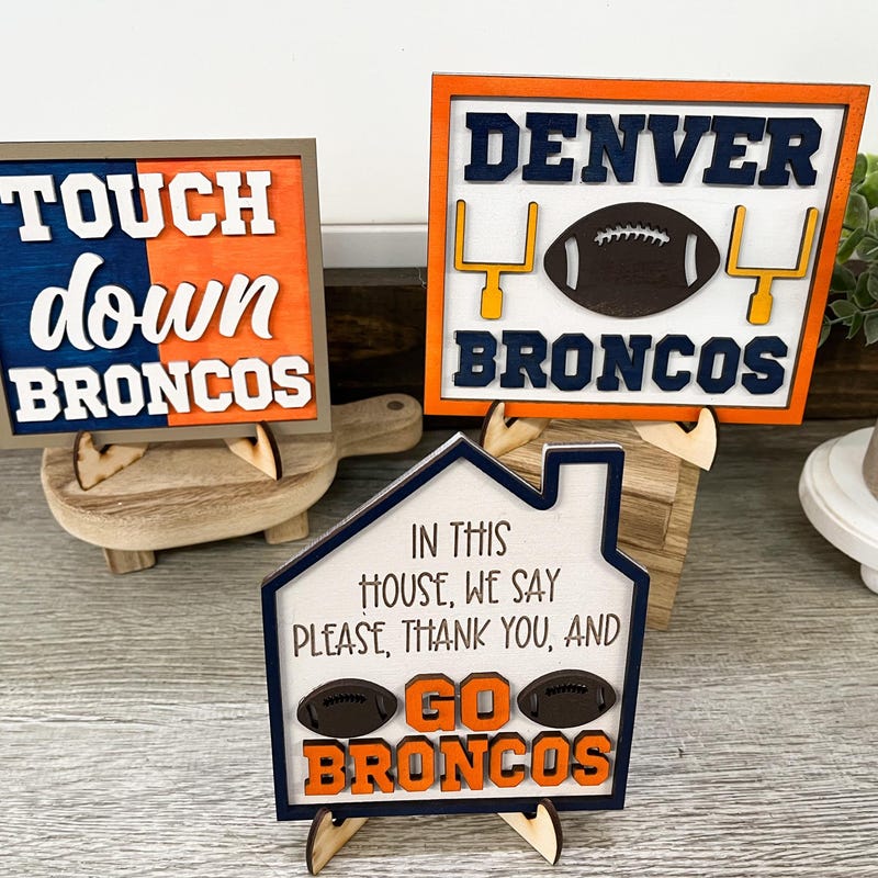 Denver Broncos Sign - Etsy