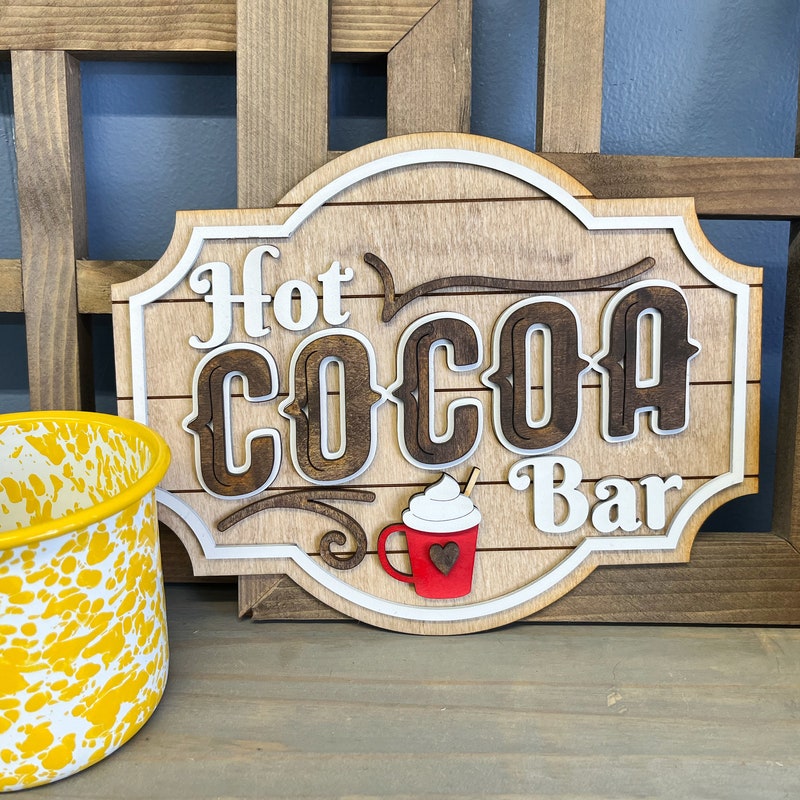 Hot Cocoa Bar Sign - Etsy