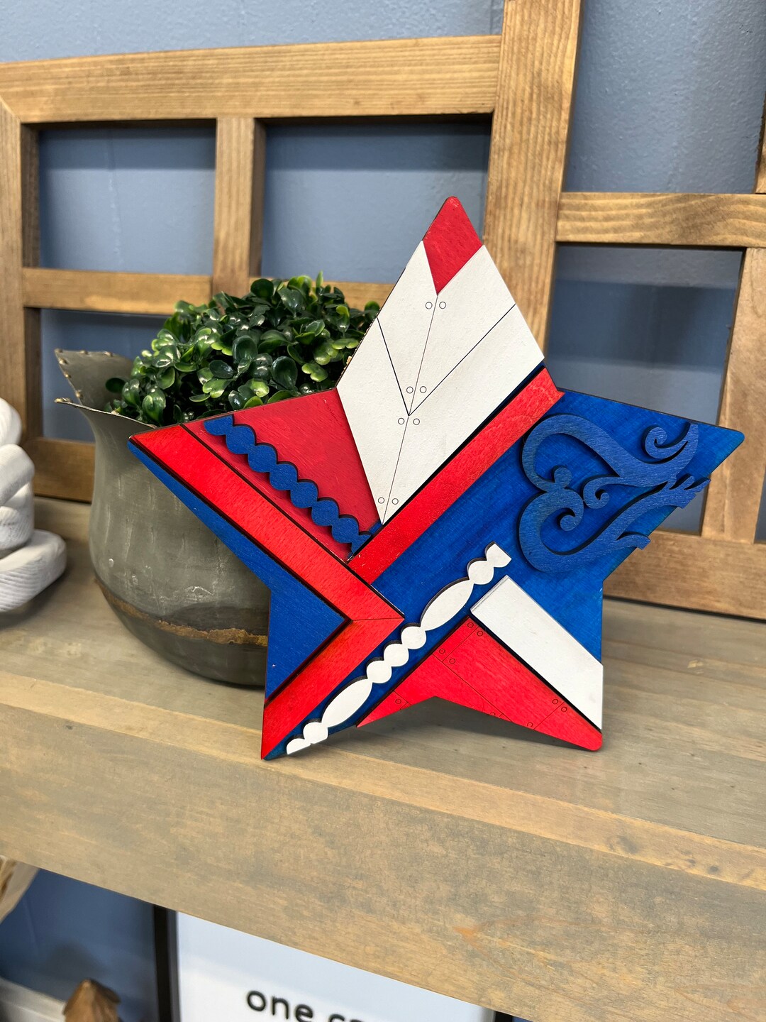 Rustic Farmhouse Star, Spindles, 4th of July, America, Vintage Star ...