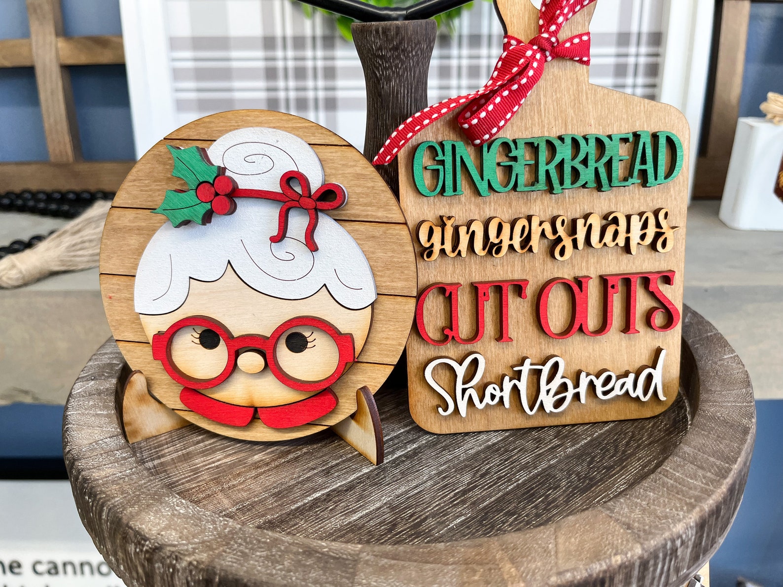 Mrs. Claus Bakery Signs, Made With Love, Gingerbread Cookies, Mini ...