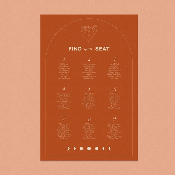 Star Seating Chart - Etsy