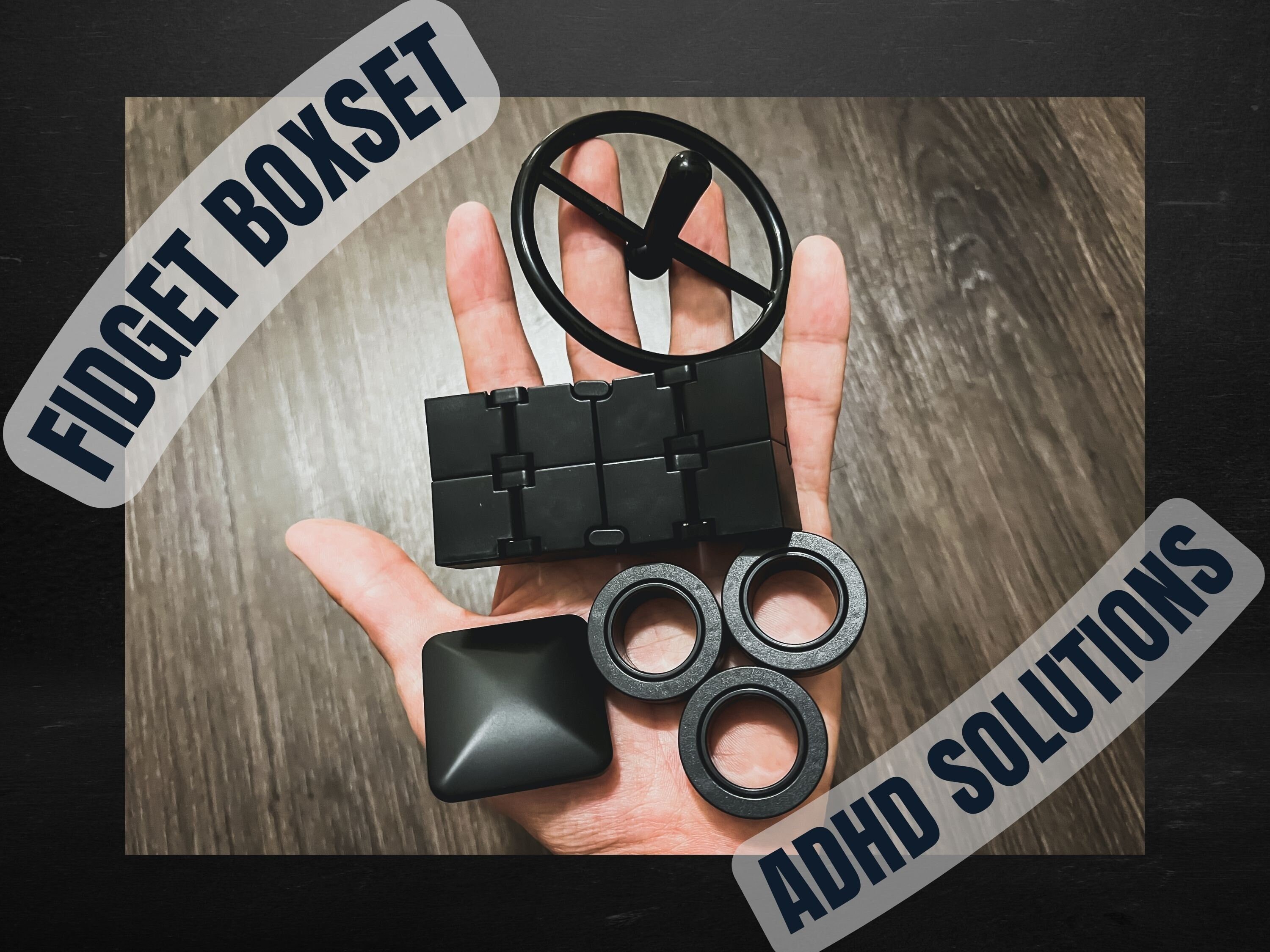 FIDGET Toys Boxset 4 Fidgets Free EDC Gift Stress Relief for Male ...