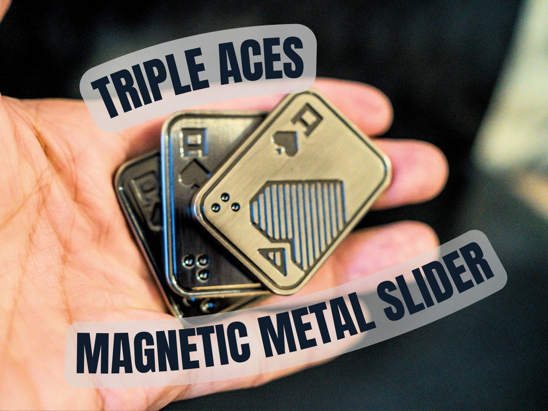 NEW Triple Ace Fidget Slider Free EDC Gift Adult Male Toy for Stress ...