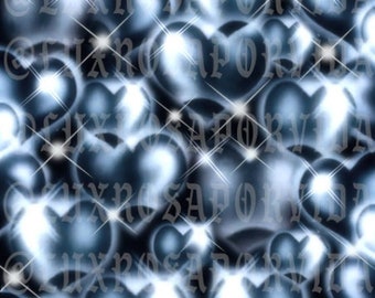 Lux Rosa 'hearts & Hynas' Light Brown Y2k Backdrop Airbrushed Early ...