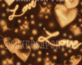 Heart Backdrop 90s - Etsy