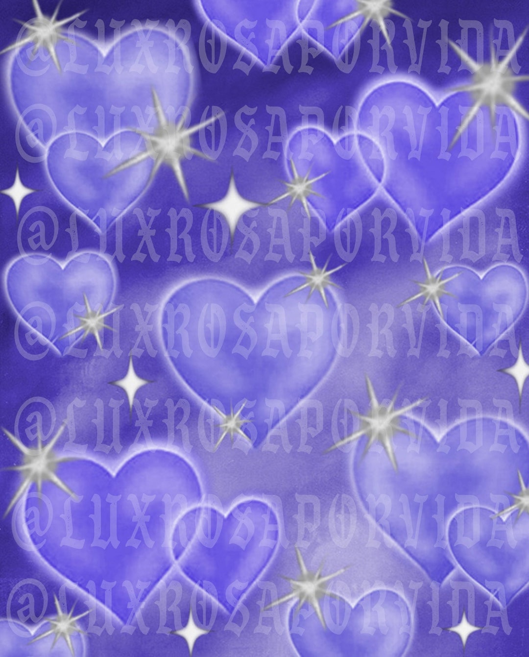 Y2K Airbrush Backdrop Sadie Hawkins Purple Heart Glamour Shots ...