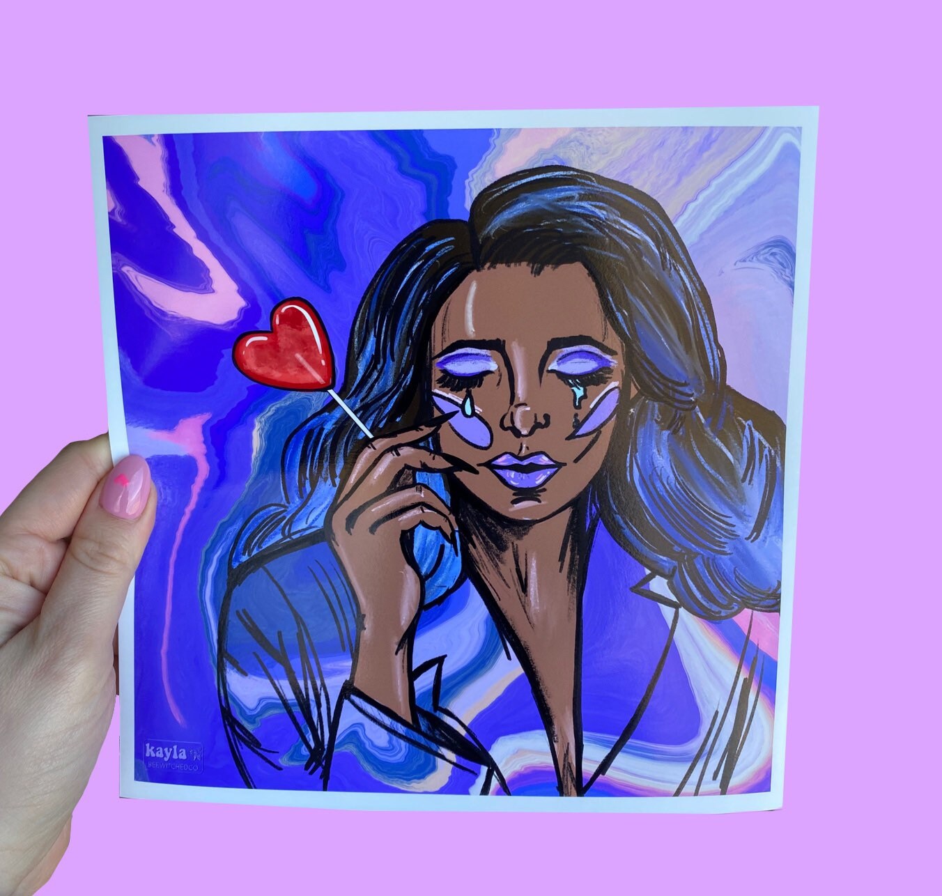 Depressed Barbie Inspired Pop Art Illustration 8x8 Inch Print - Etsy