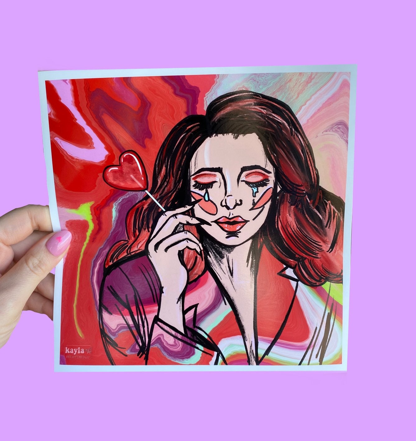 Depressed Barbie Inspired Pop Art Illustration 8x8 Inch Print - Etsy
