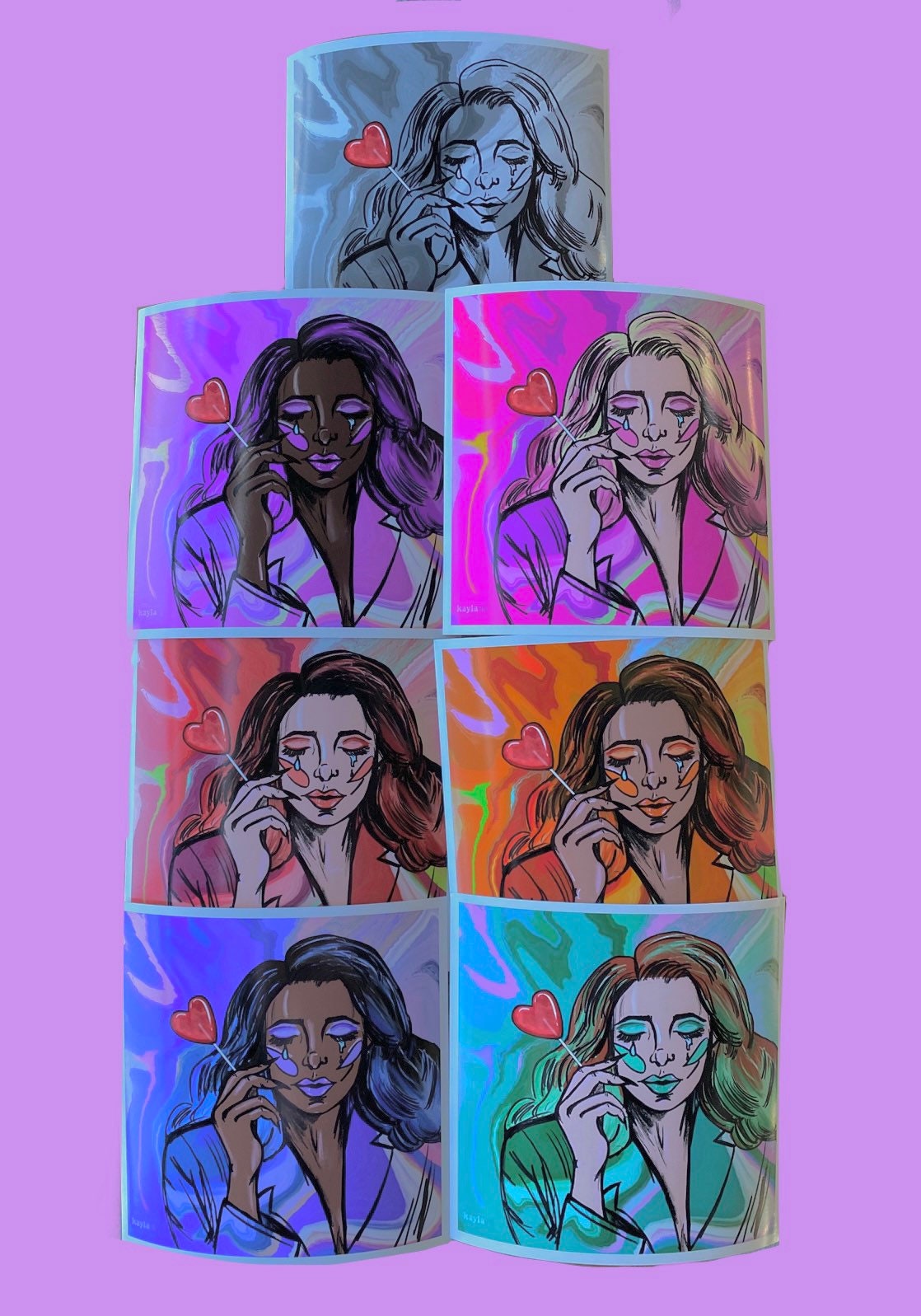 Depressed Barbie Inspired Pop Art Illustration 8x8 Inch Print - Etsy