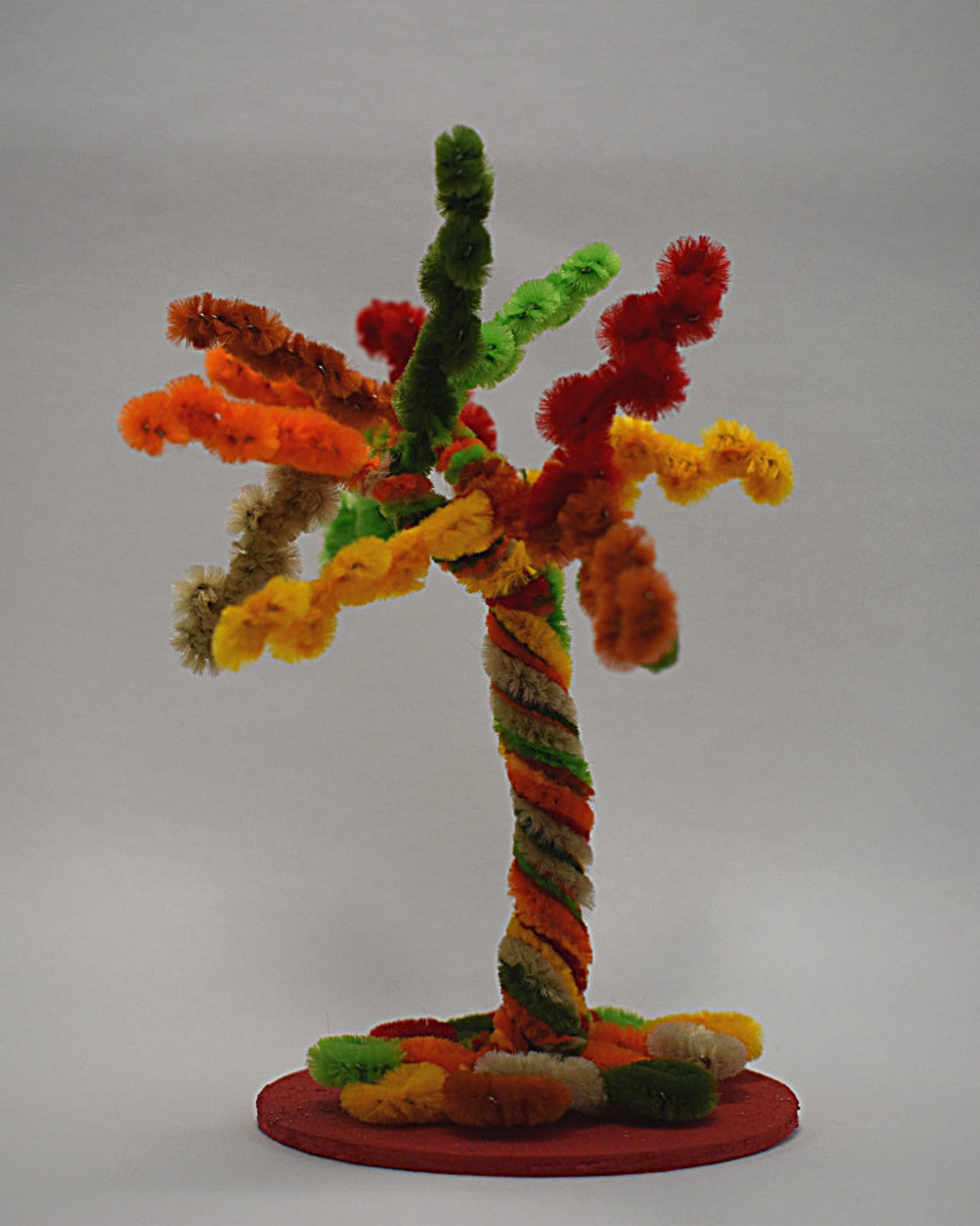 Autumn Pipe Cleaner Wire Tree with Leaves | Etsy