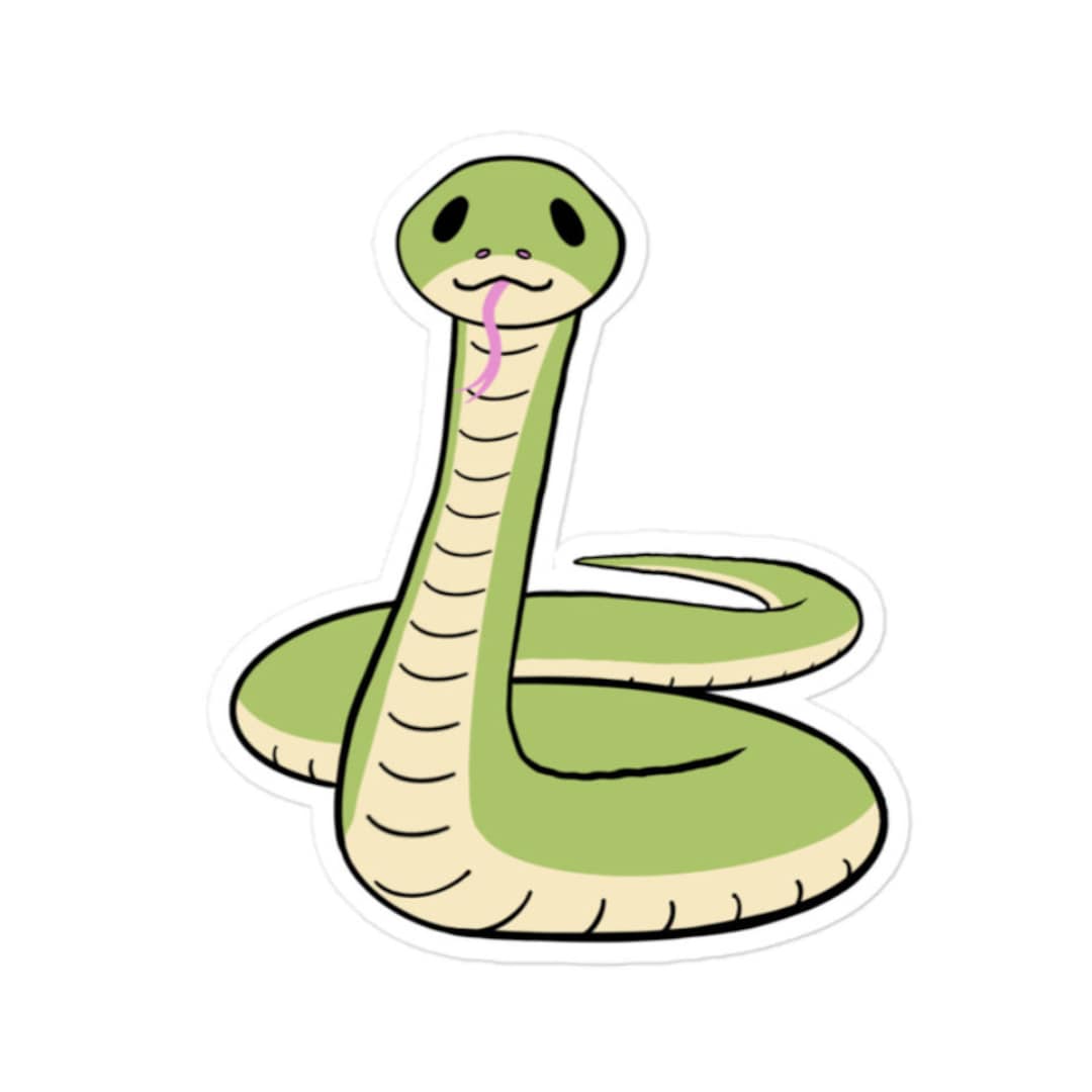 Cute Snake Sticker and Digital Print - Etsy