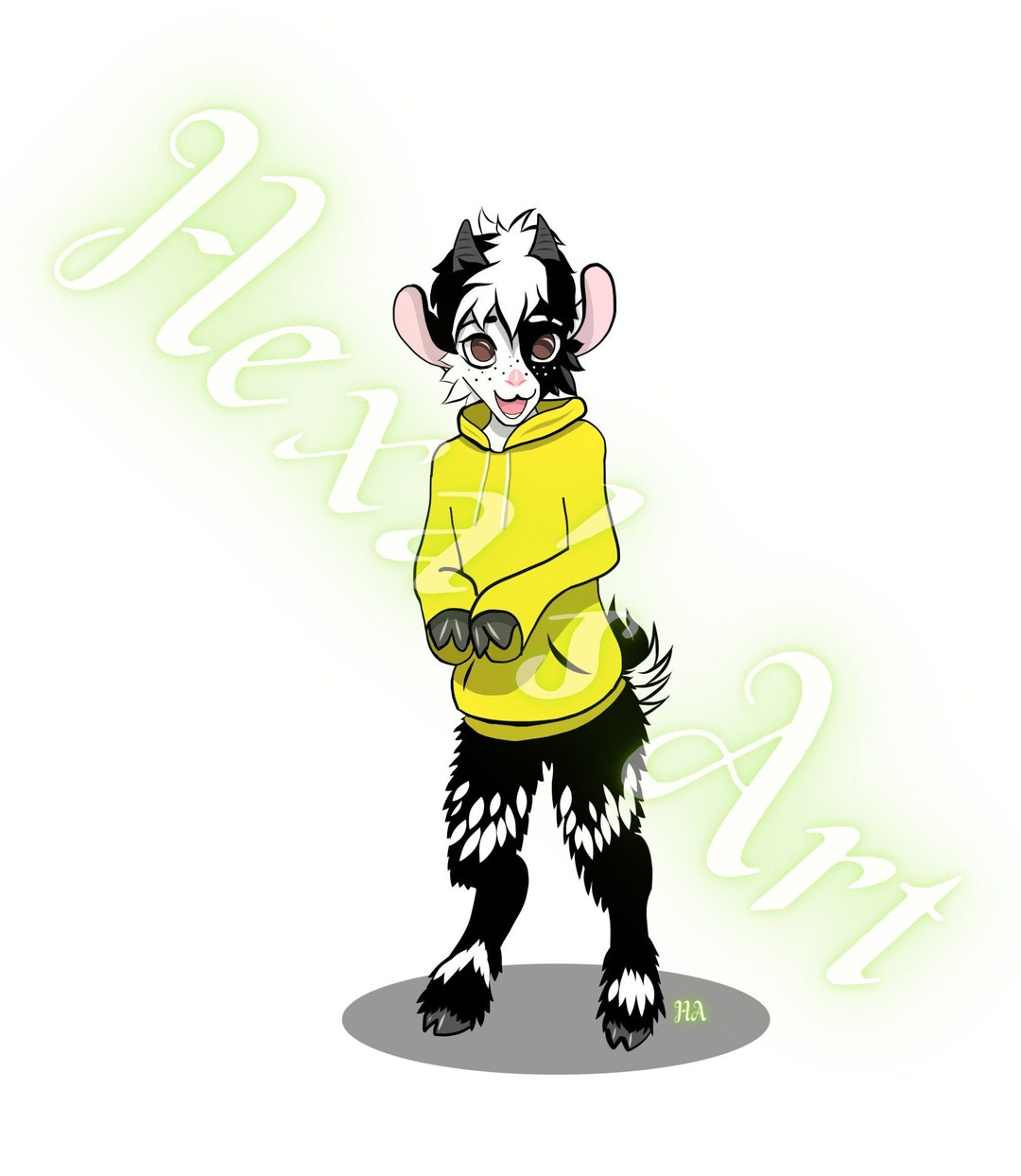 Goat Furry Digital Print and Sticker - Etsy