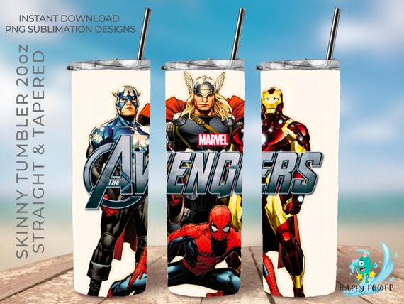 Prints Avengers Marvel Comics 20oz Skinny Straight & Tapered Bundle ...
