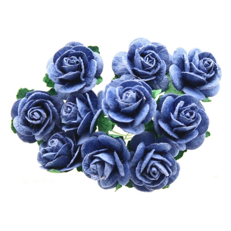 Royal Blue Rose for Hair - Etsy UK