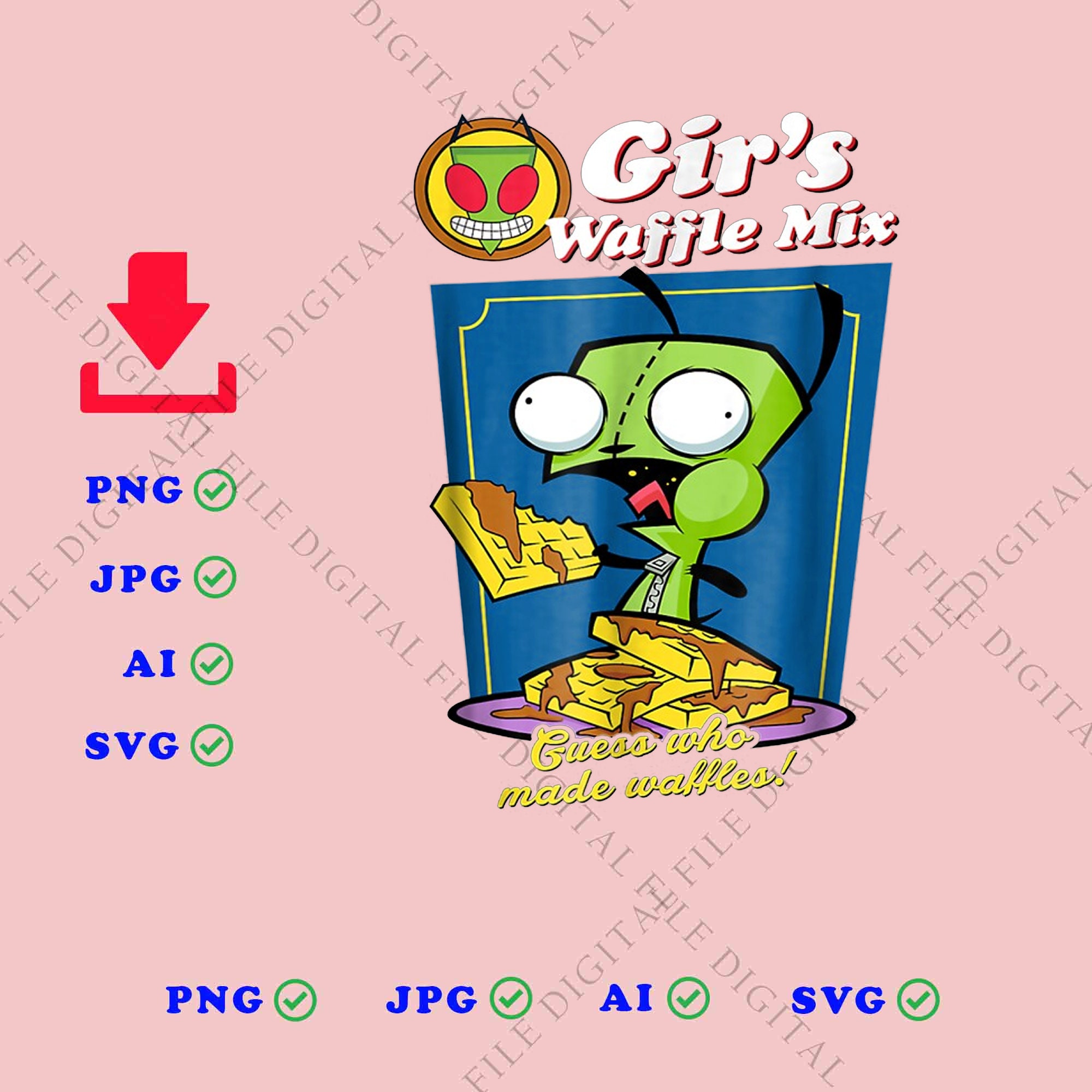 Invader Zim Vector Waffles