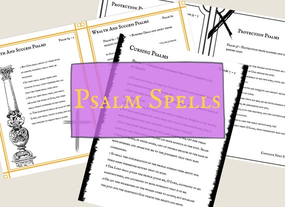 Christian Witch Book of PSALM SPELLS MONEY Wealth and - Etsy