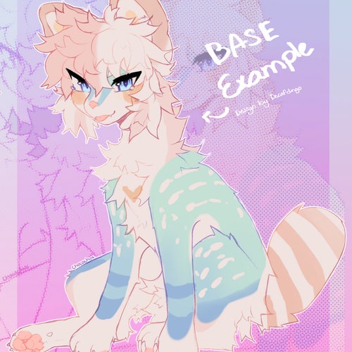 P2u Feral Furry Base Psd File And Zip File Only Etsy