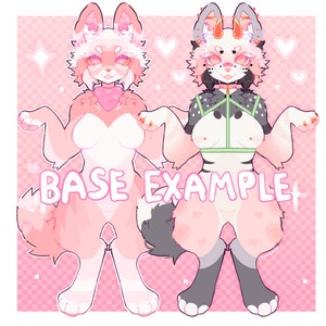 Fox Anthro Furry Base psd File and Zip File Only - Etsy
