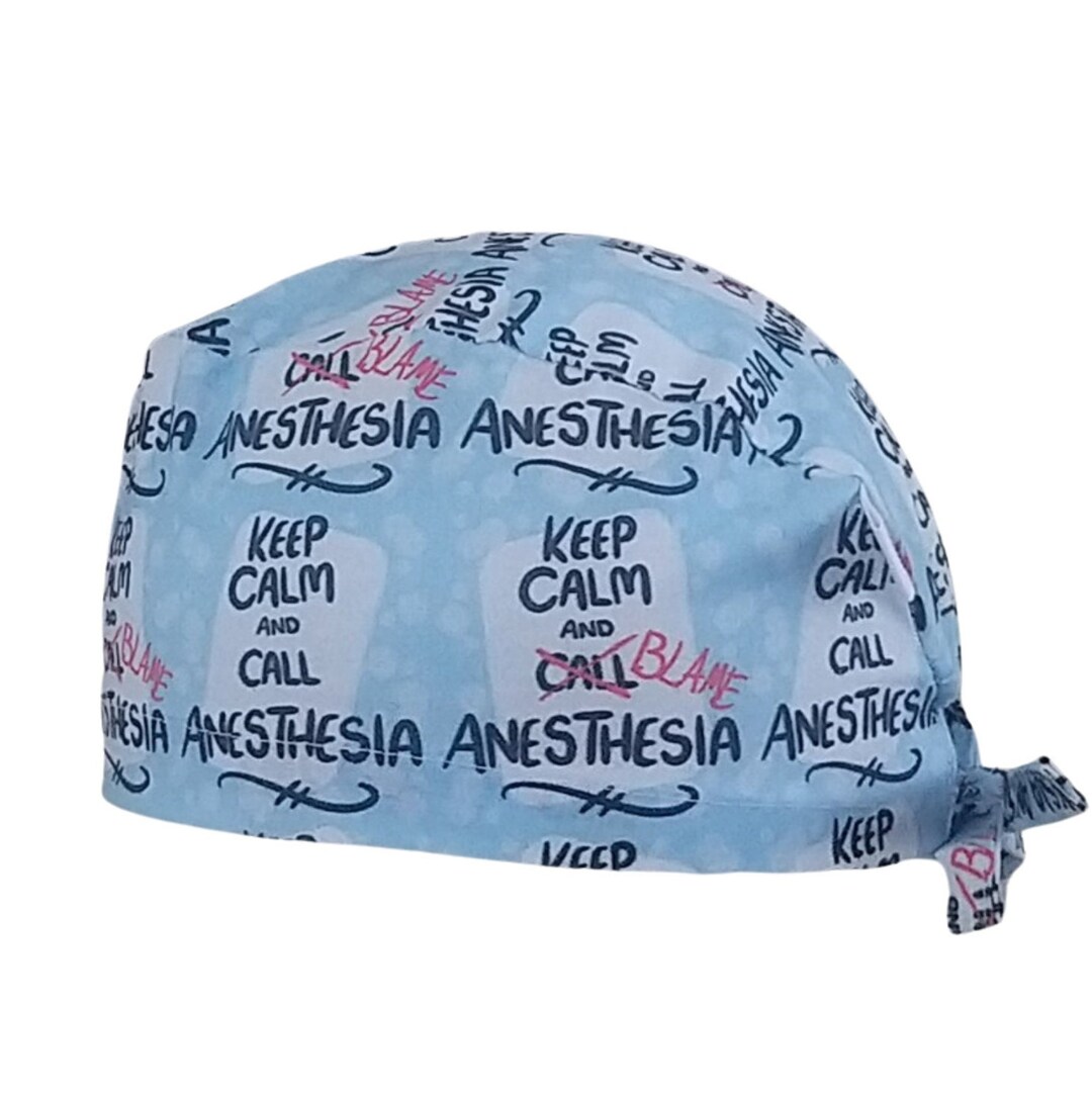 Scrub Cap blame Anesthesia Block Cap Scrub Cap - Etsy