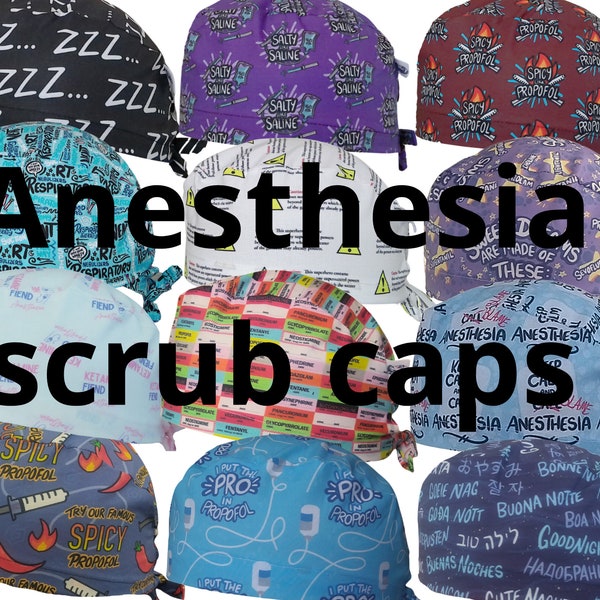 Anesthesia Scrub Cap - Etsy