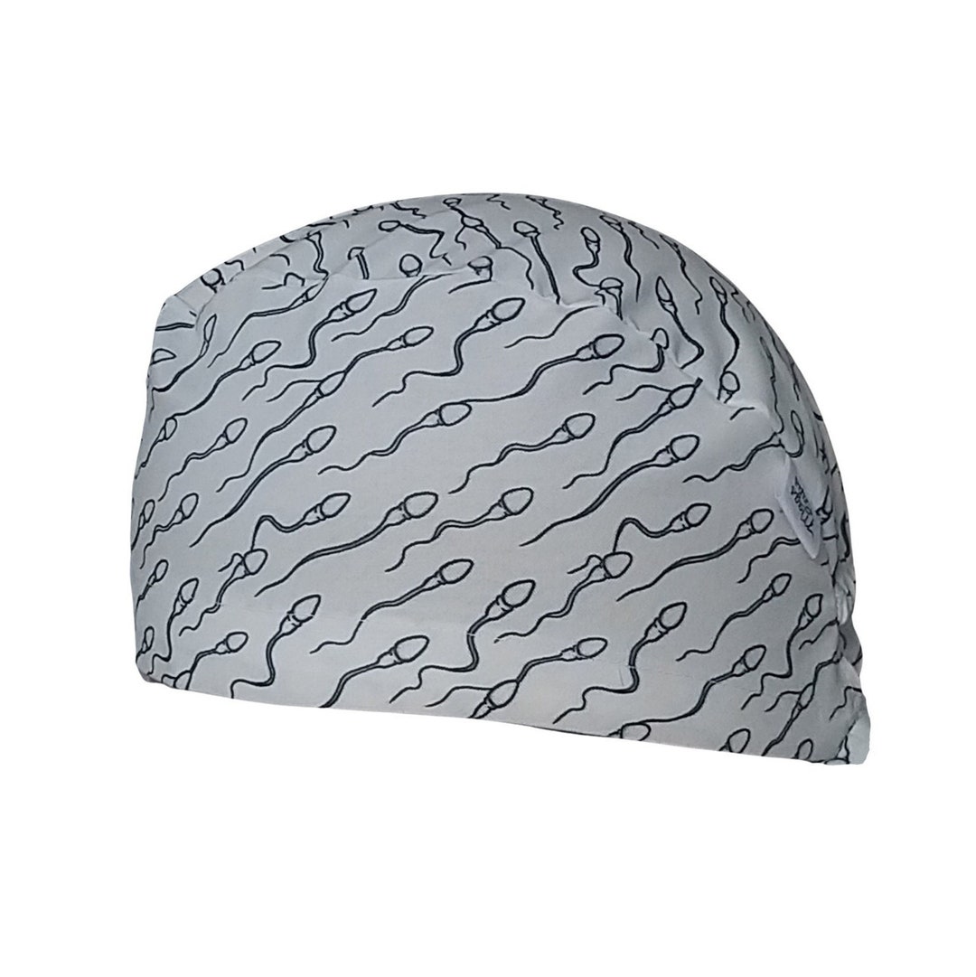 Scrub Cap Calot Block Spermatozoa Cotton 3 Sizes, Short or Long Hair ...