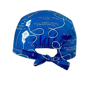 Propofol Scrub Cap for Anesthetist, Respiratory Therapist, ... - Etsy