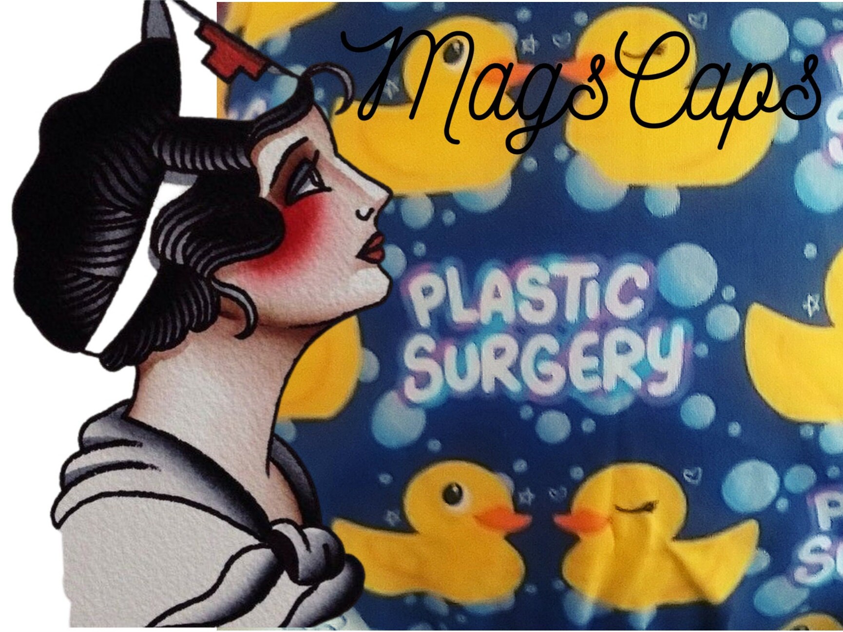 Scrub Cap Plastic Surgery Block Cap, Yellow Plastic Ducks, 3 Sizes to ...