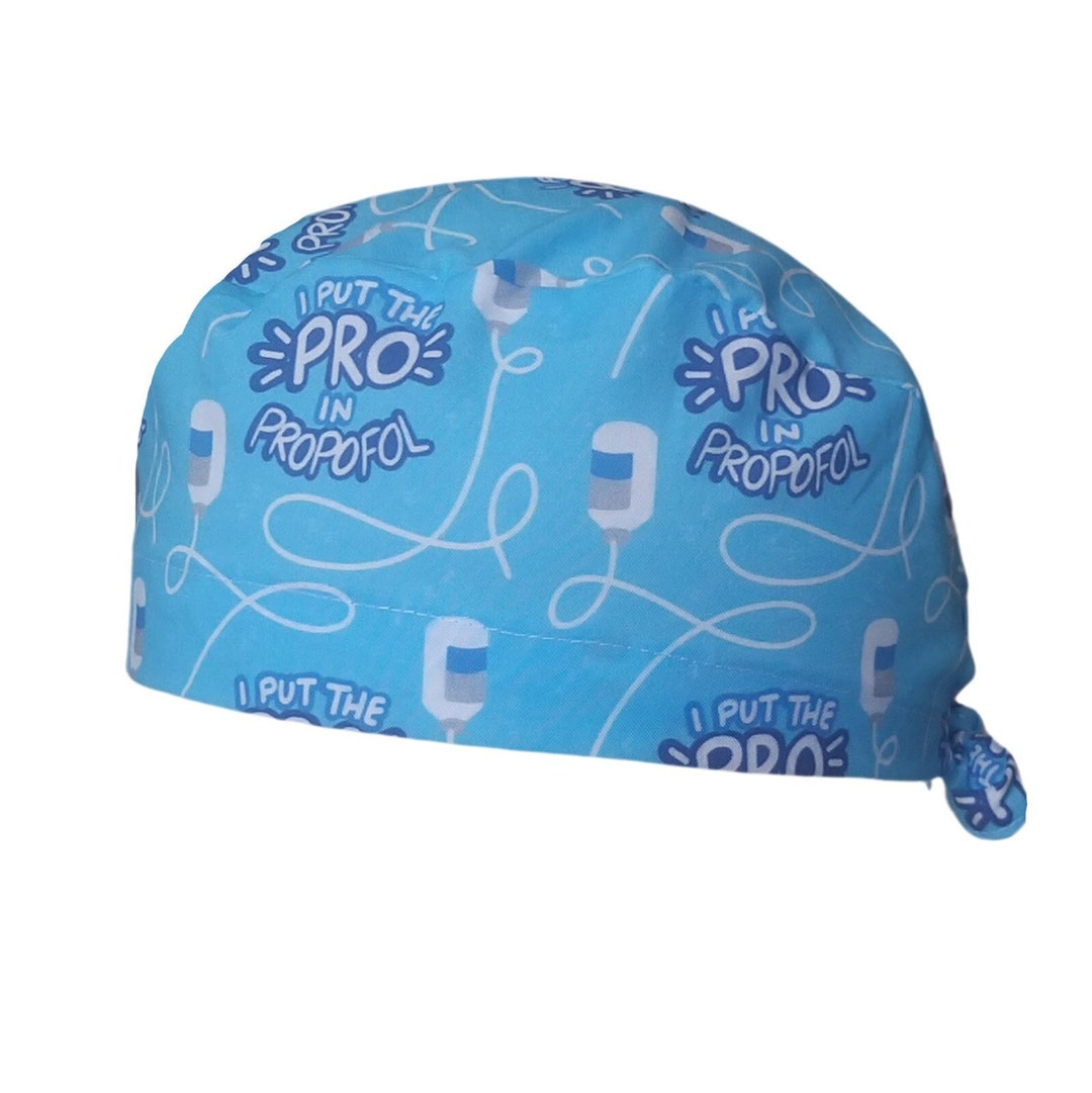 Scrub Cap Calot Block "put the Pro in Propofol" Scrub Cap Cotton 3 ...