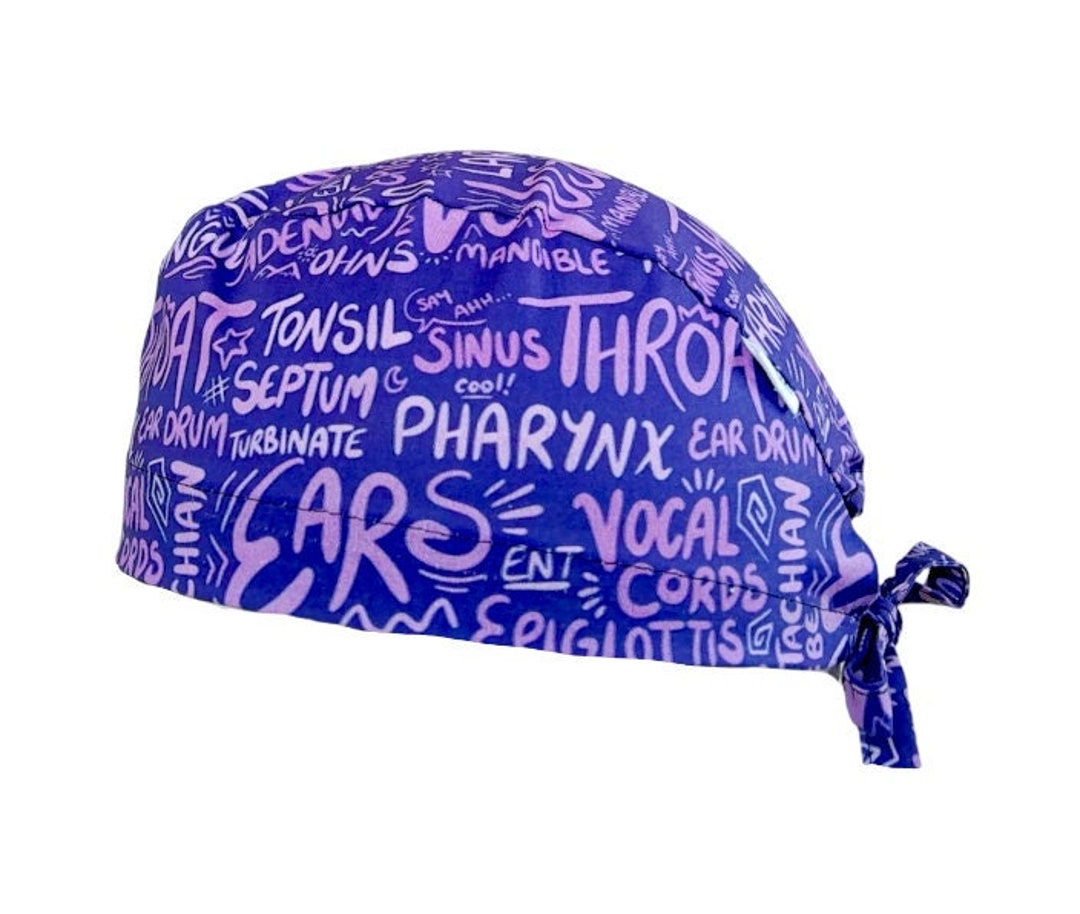 Scrub Cap Calot Block ENT/OHNS on Green Background Scrub Cap. 3 Models ...