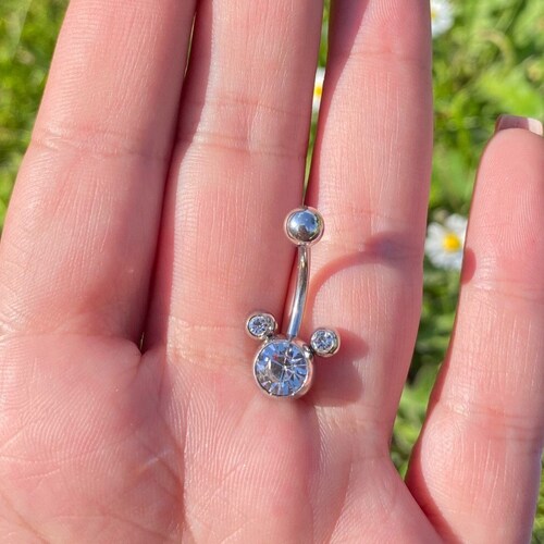 Mickey Mouse Belly Button Ring Navel Ring Belly Piercing - Etsy