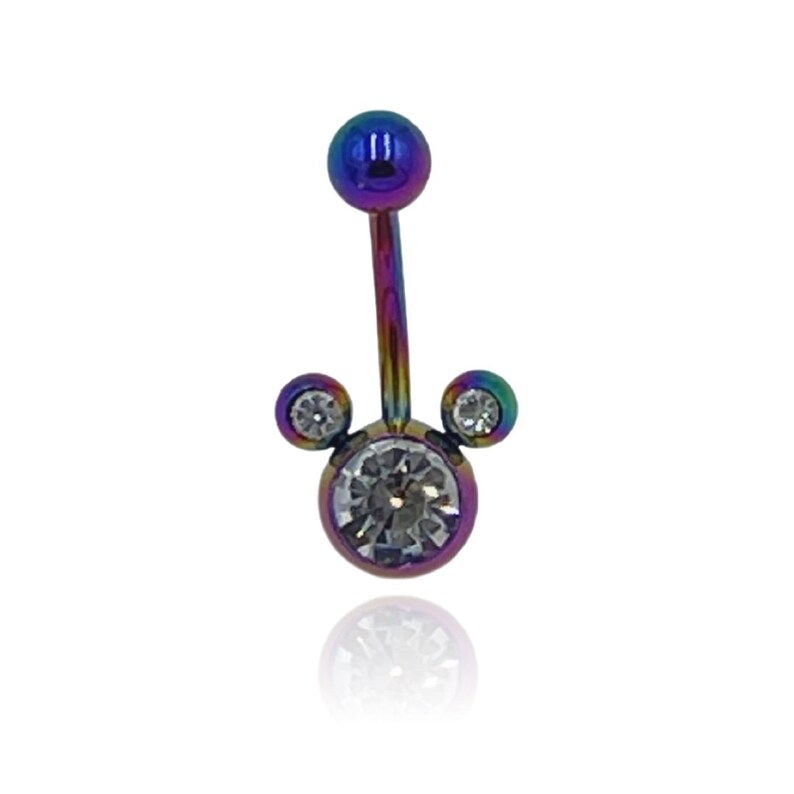 Mickey Mouse Belly Button Ring Navel Ring Belly Piercing - Etsy