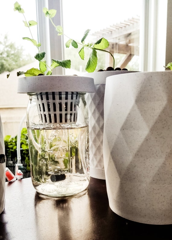 Mason Jar Hydroponics 3D Printer Files - Etsy
