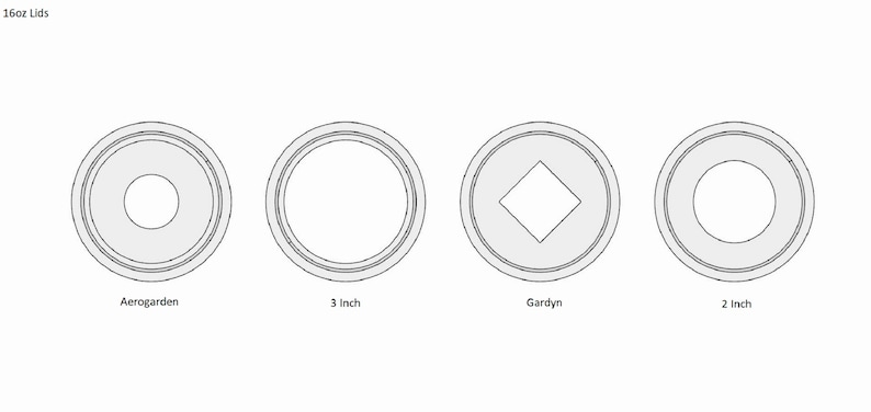 Mason Jar Hydroponics - 3d Printer Files: 16oz Geometric and Gardyn Lid ...
