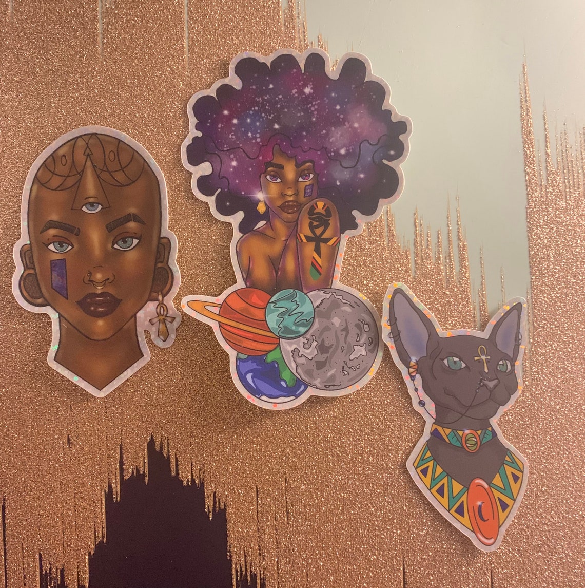 Pack autocollant Glitter Goddesses - Etsy France