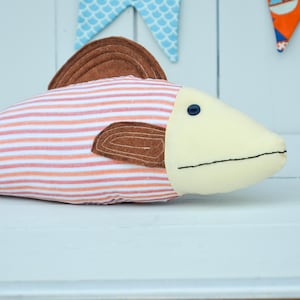 Big Fish Pillow , Seaside Home Decor , Gift for Fisherman , Seaside ...