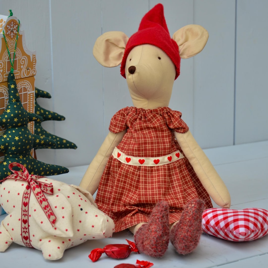 Big Maileg Mouse , Christmas Mouse Toy, Christmas Gift for Kids ...