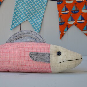 Big Fish Pillow , Seaside Home Decor , Gift for Fisherman , Seaside ...