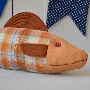 Big Fish Pillow , Seaside Home Decor , Gift for Fisherman , Seaside ...
