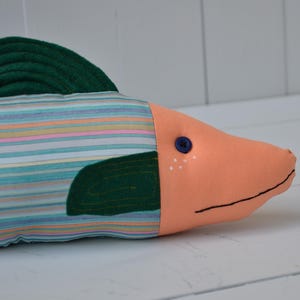 Big Fish Pillow , Seaside Home Decor , Gift for Fisherman , Seaside ...