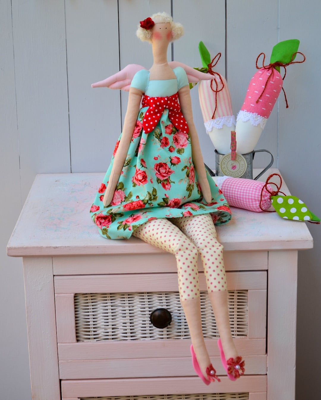 Tilda Doll , Tilda Angel , Rustic Home Decor , Mum Birthday Gift , Living Room Decor ...