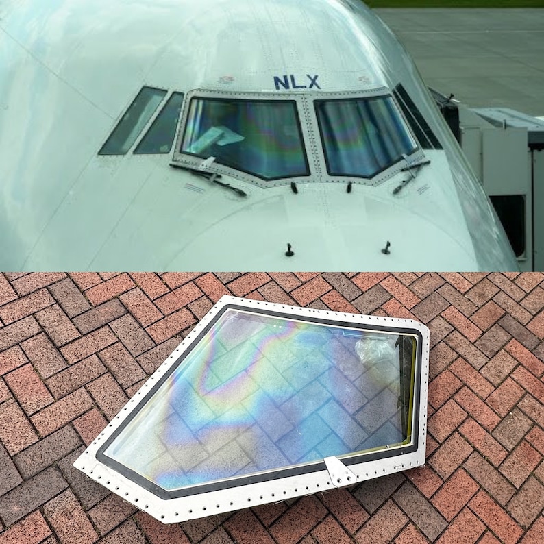 British Airways Boeing 747 Cockpit Windscreen G-civk G-civj G-civk ...