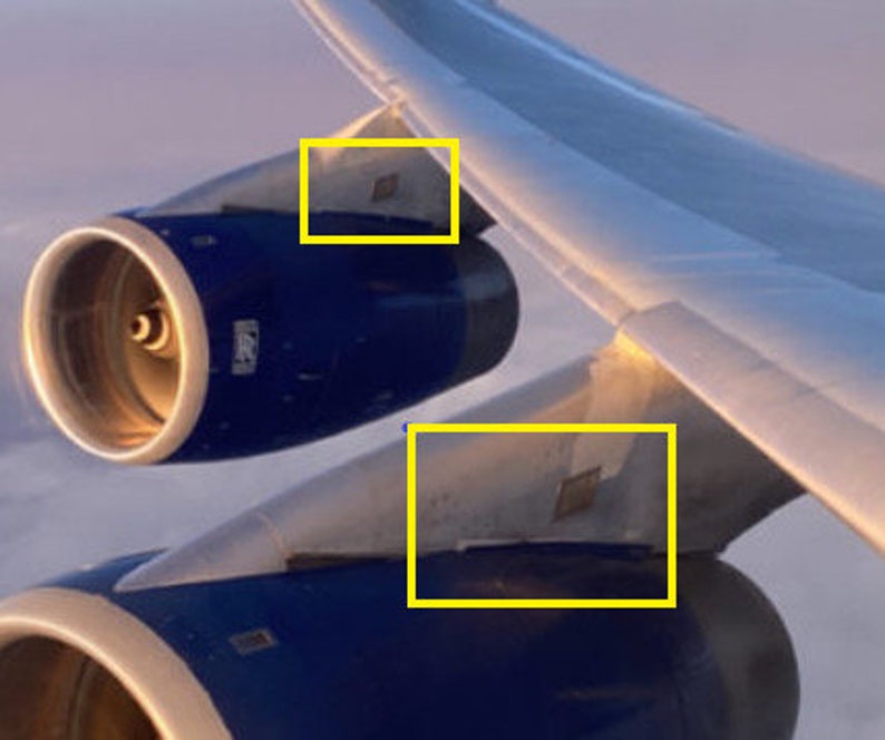 Boeing 747 Jet Engine Vented Pylon Fairing Fuselage Cut Airline ...